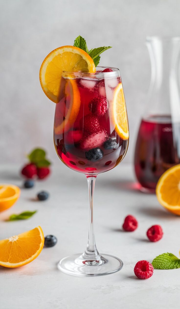 Zero-Sugar Sparkling Berry Sangria: A Guilt-Free Summer Refreshment ...