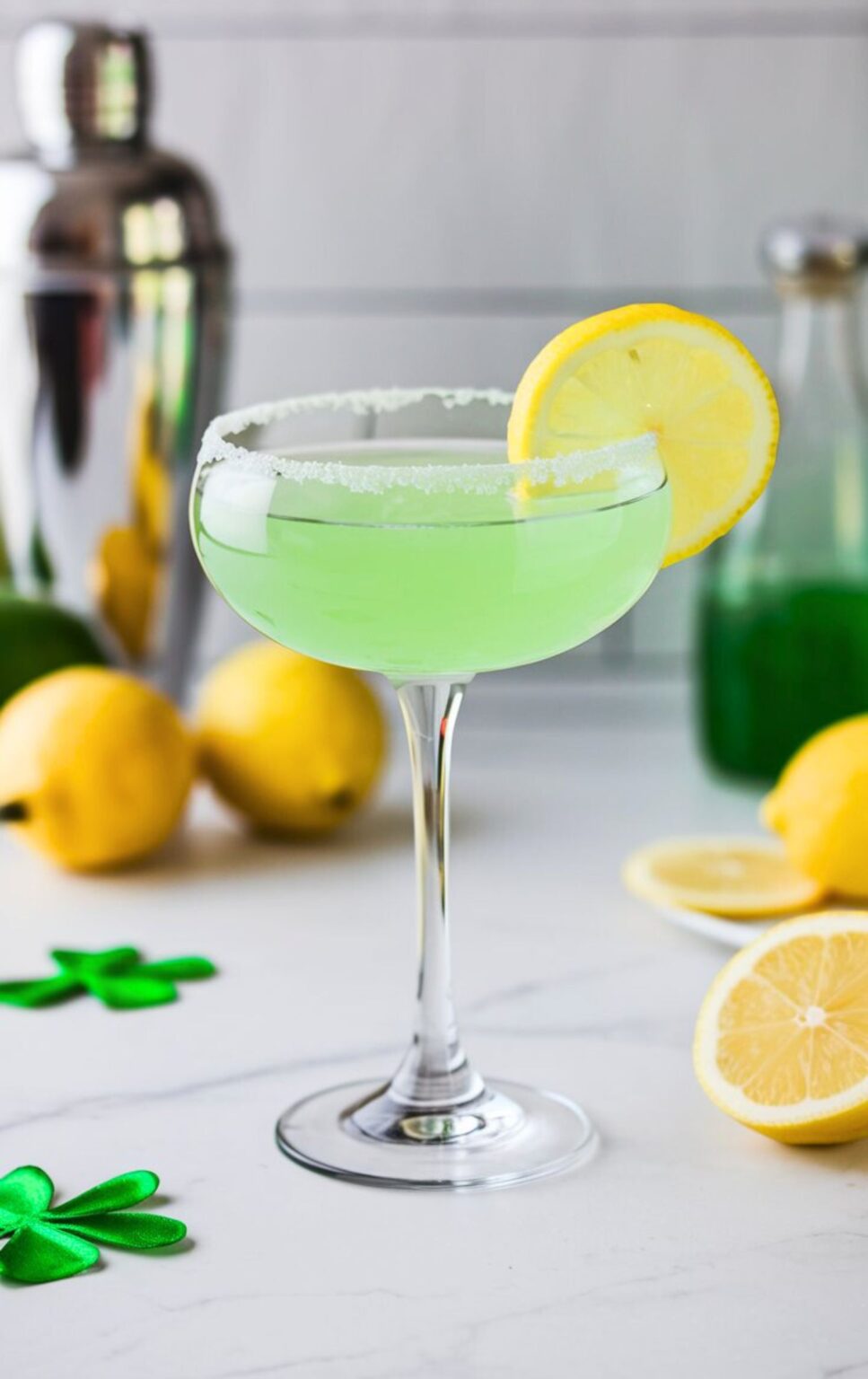 Lucky Lemon Drop Martini: A Simple & Festive St. Paddy’s Day Cocktail ...
