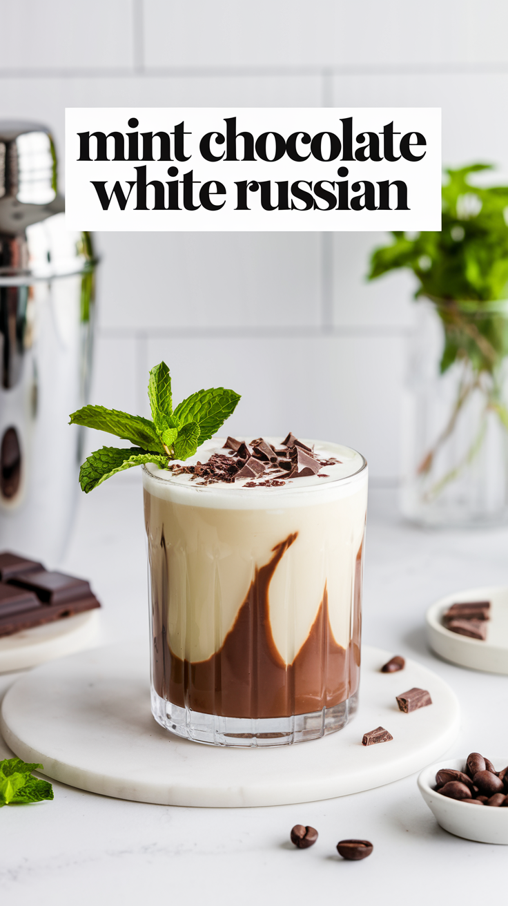 Mint Chocolate White Russian - The Recipe Bar