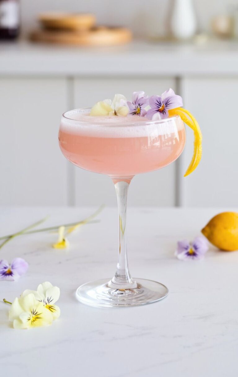Pastel Pink Gin Sour: A Pretty Easter Cocktail with a Floral Twist ...